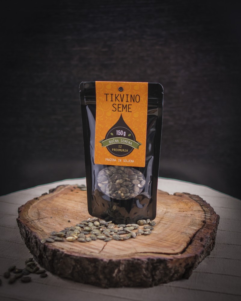 Pražena in soljena bučna semena Tikvino seme - 150g - Bučna semena ...
